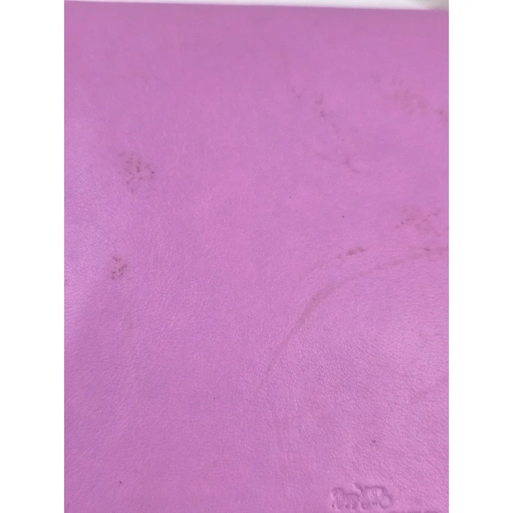 Coach | Bags | Coach Pink Leather Turnlock Pouch Envelope Clutch Bag ...